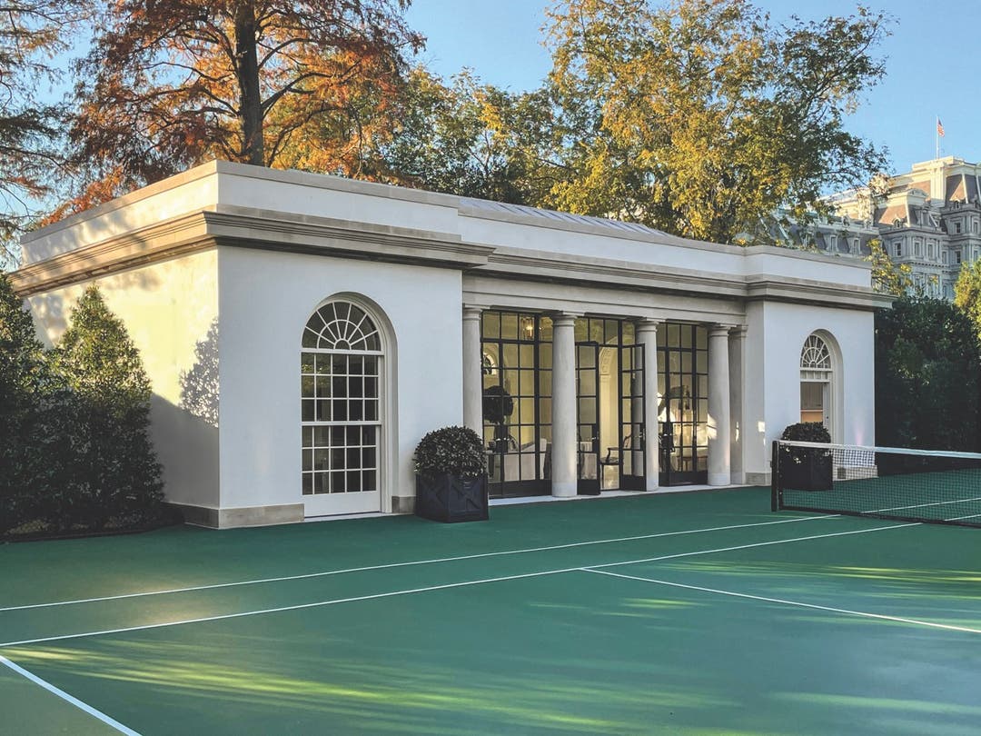 White House Tennis Pavilion - Steven W. Spandle Architect - Traditional ...