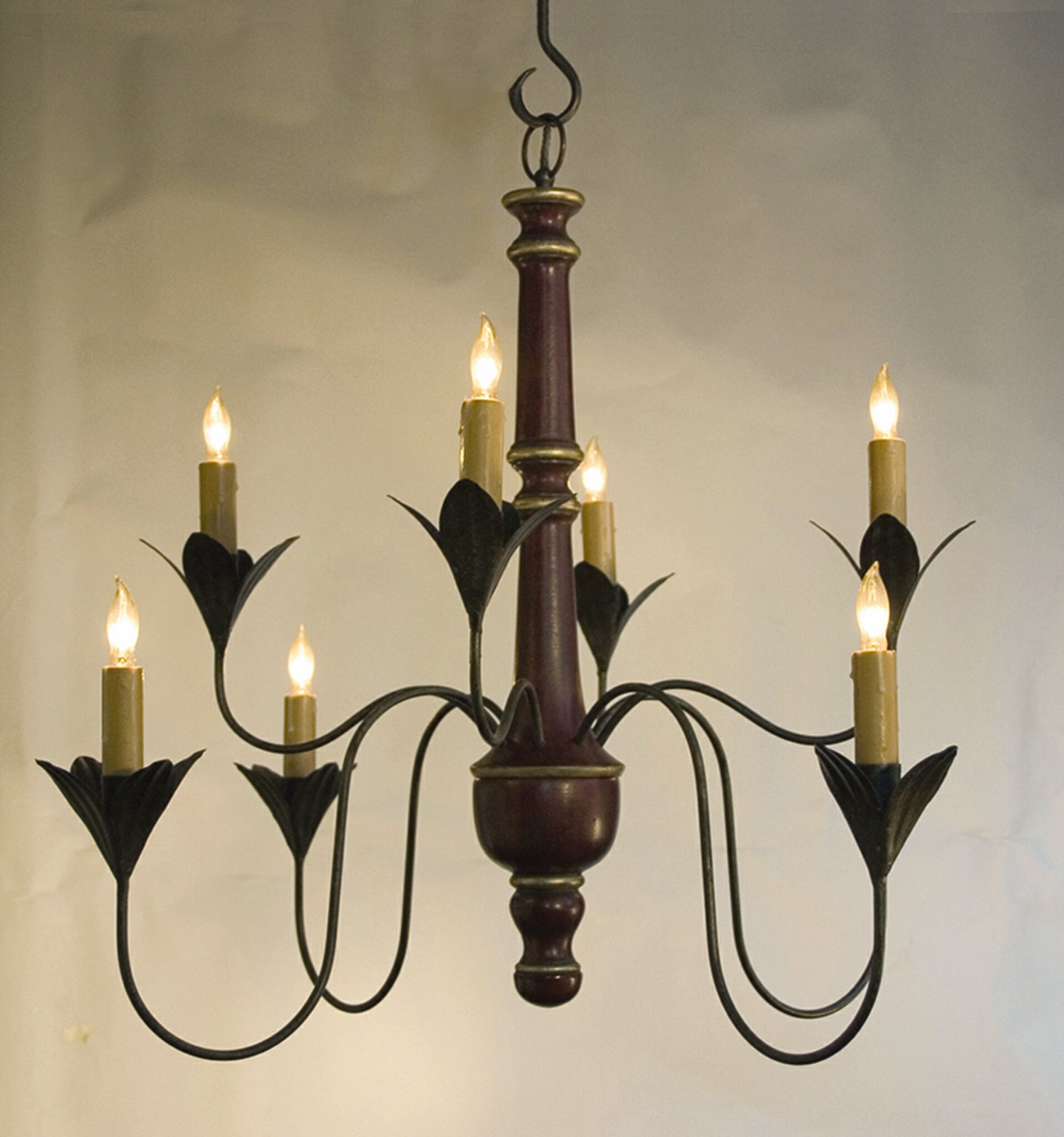 Colonial Period Lighting Fixtures UQL2322 Colonial Chandelier, 30"H X